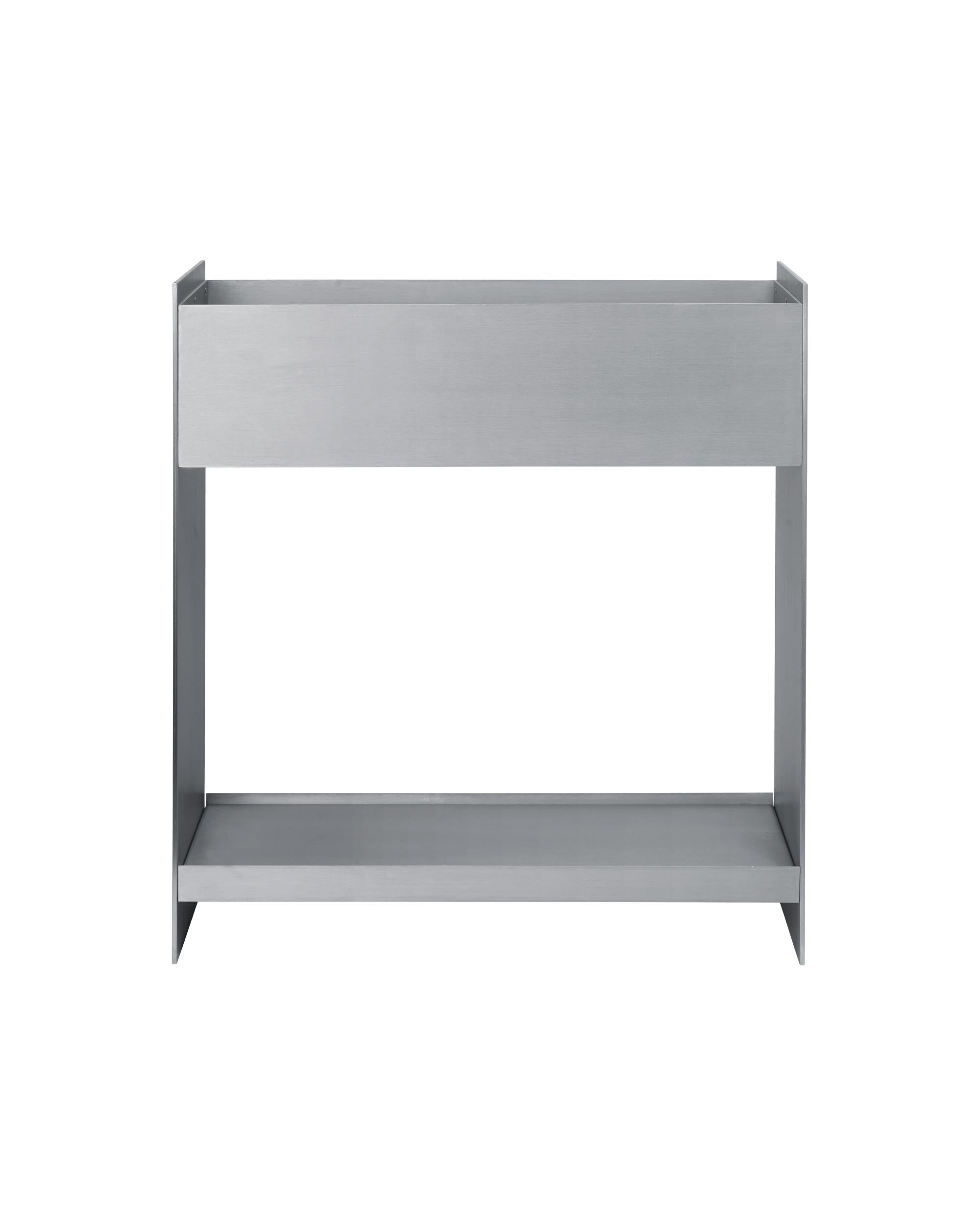 Regal | Lager Plant Box With Shelf - Aluminium – Studio Wohnglück